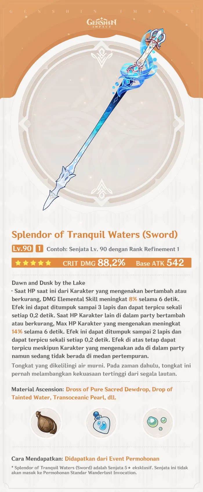 Splendor of Tranquil Waters - Genshin Impact - HoYoWiki