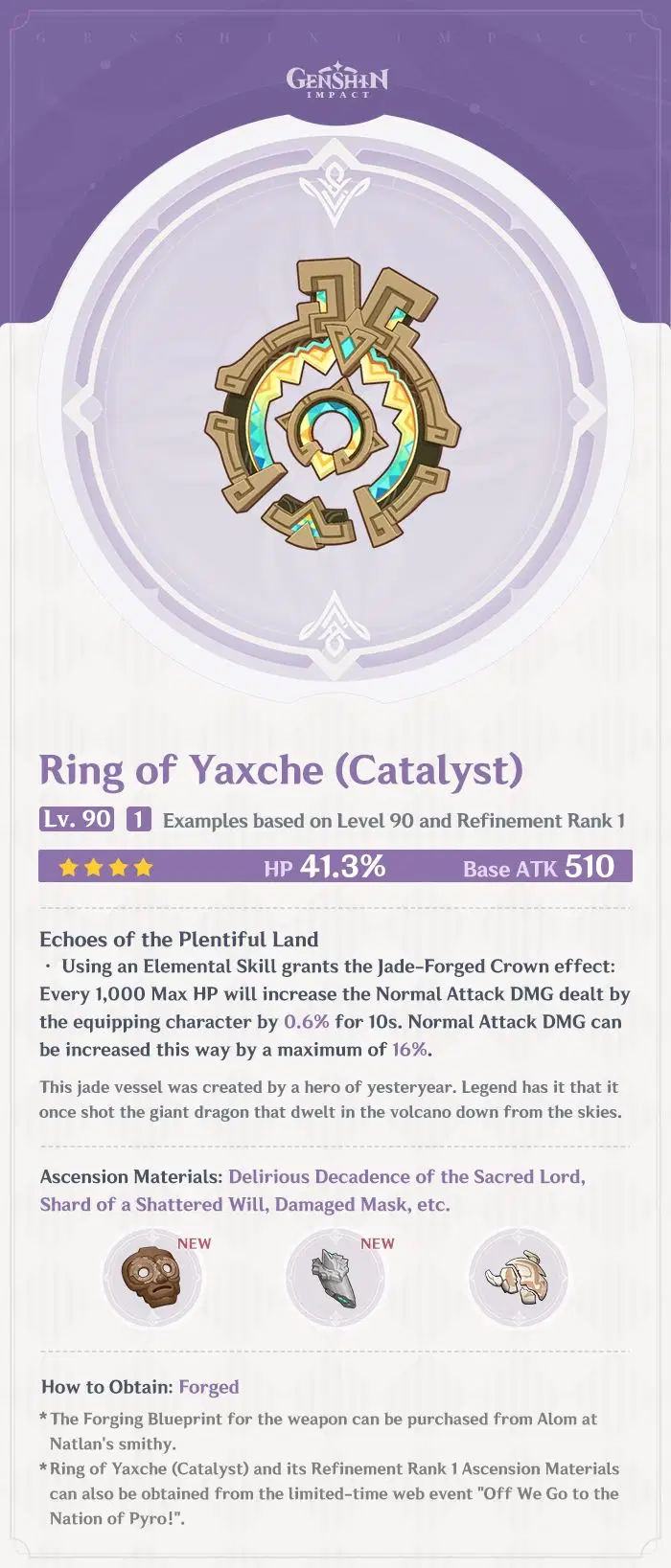 Ring of Yaxche - Genshin Impact - HoYoWiki