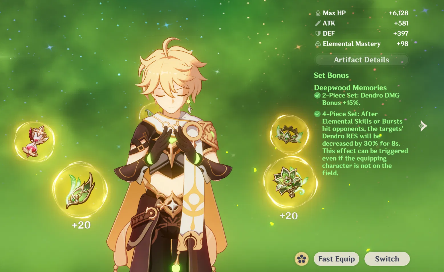 lock artifacts genshin