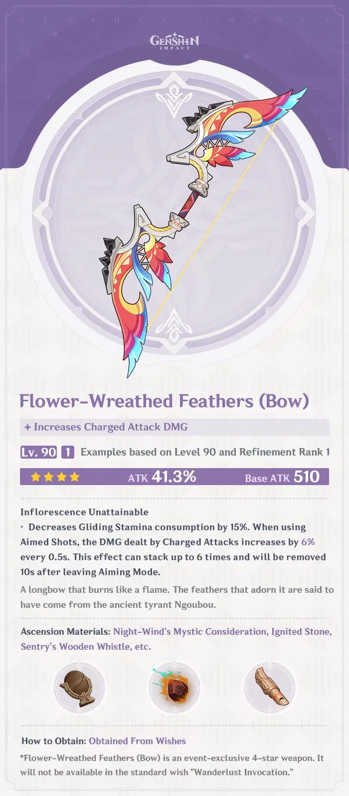 Flower-Wreathed Feathers - Genshin Impact - HoYoWiki